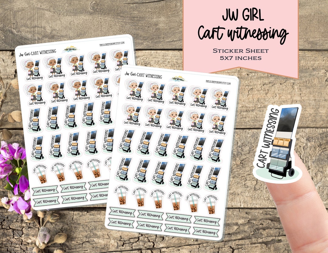 Cart Witnessing Planner Stickers /planeer Stickers/sticker Sheet/jw ...