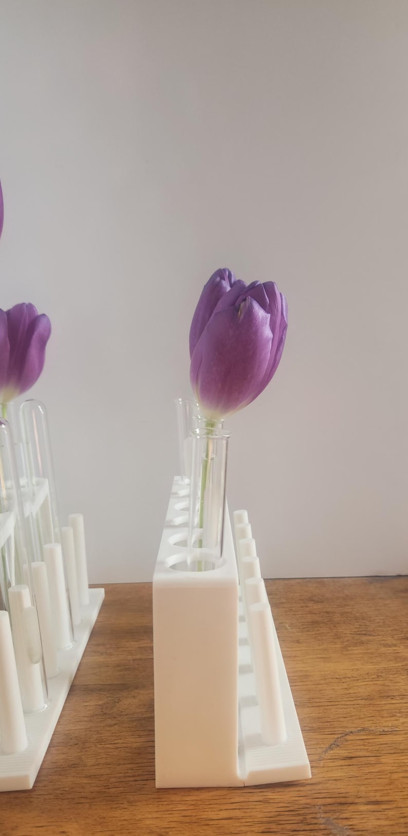 Vintage Test Tube Rack, Repurposed Vase/test Tube Flower Vase/unique ...