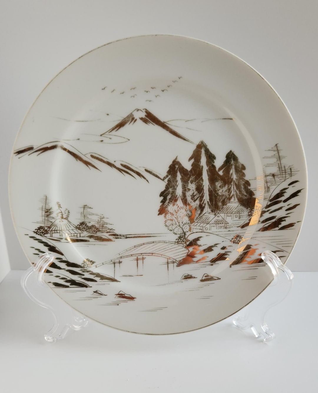 Vintage Gold Kutani Handpainted Plate, Made in Japan/japanese China ...