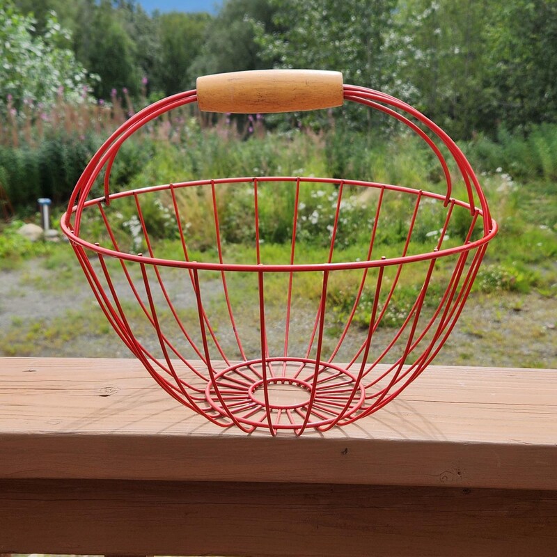 Rustic Wire Basket - Etsy