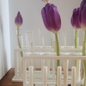 Vintage Test Tube Rack, Repurposed Vase/test Tube Flower Vase/unique ...