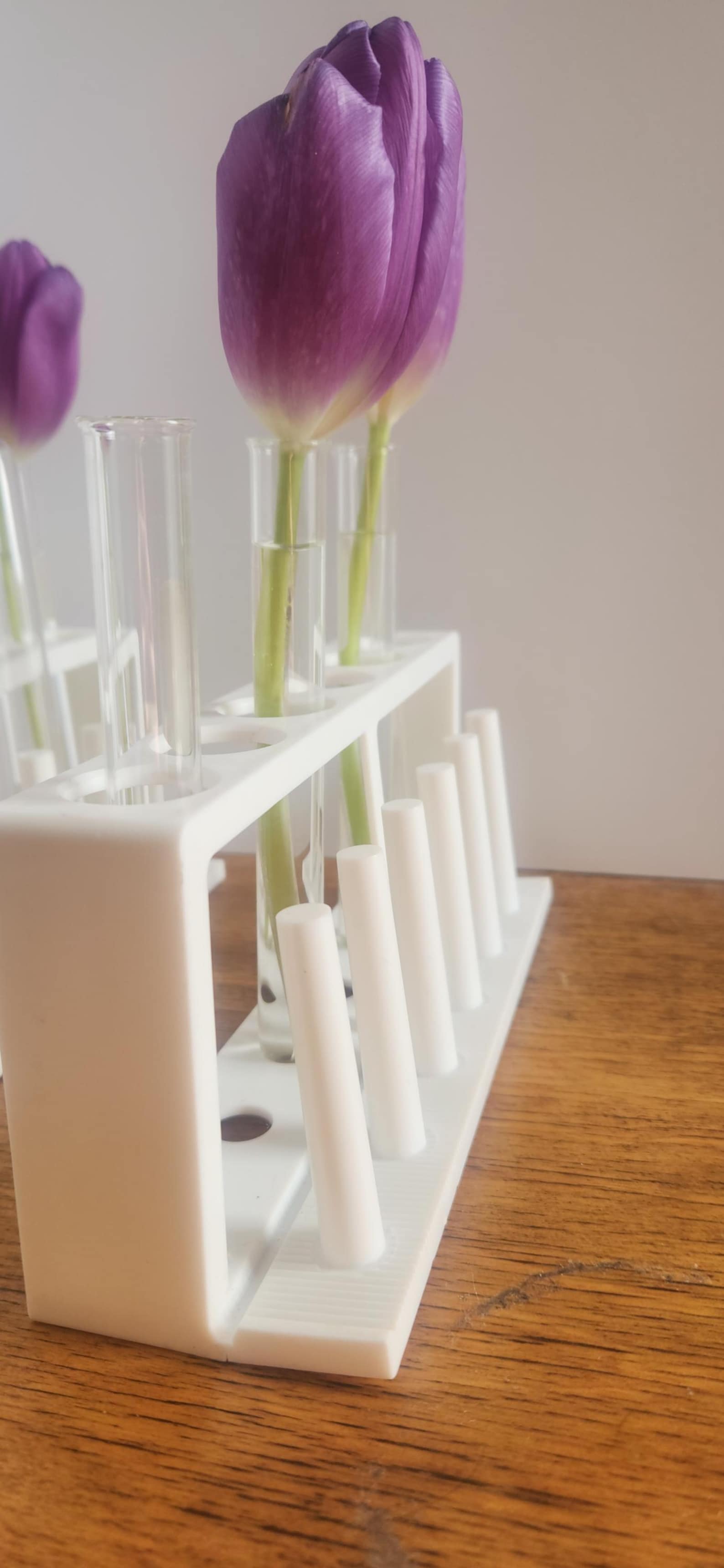 Vintage Test Tube Rack, Repurposed Vase/test Tube Flower Vase/unique ...