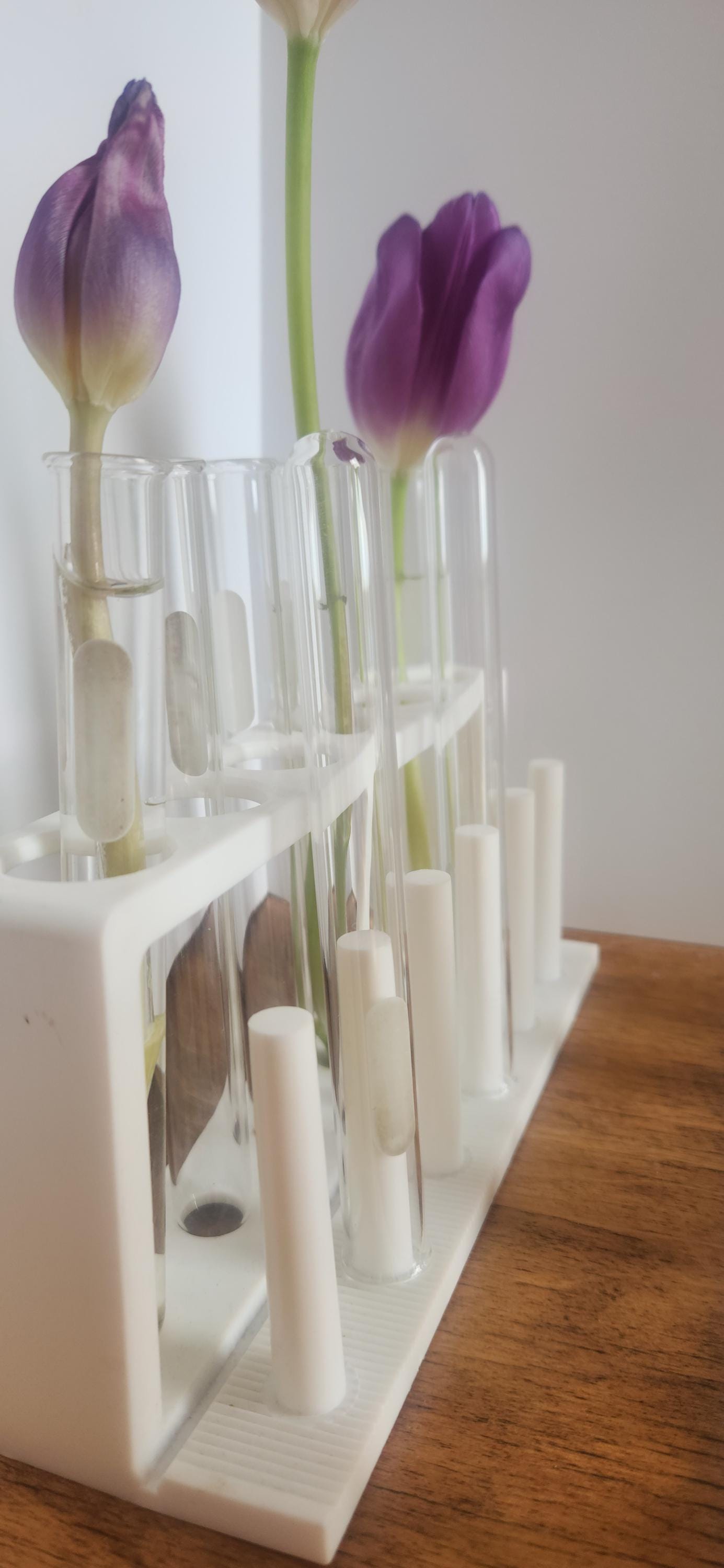 Vintage Test Tube Rack, Repurposed Vase/test Tube Flower Vase/unique ...