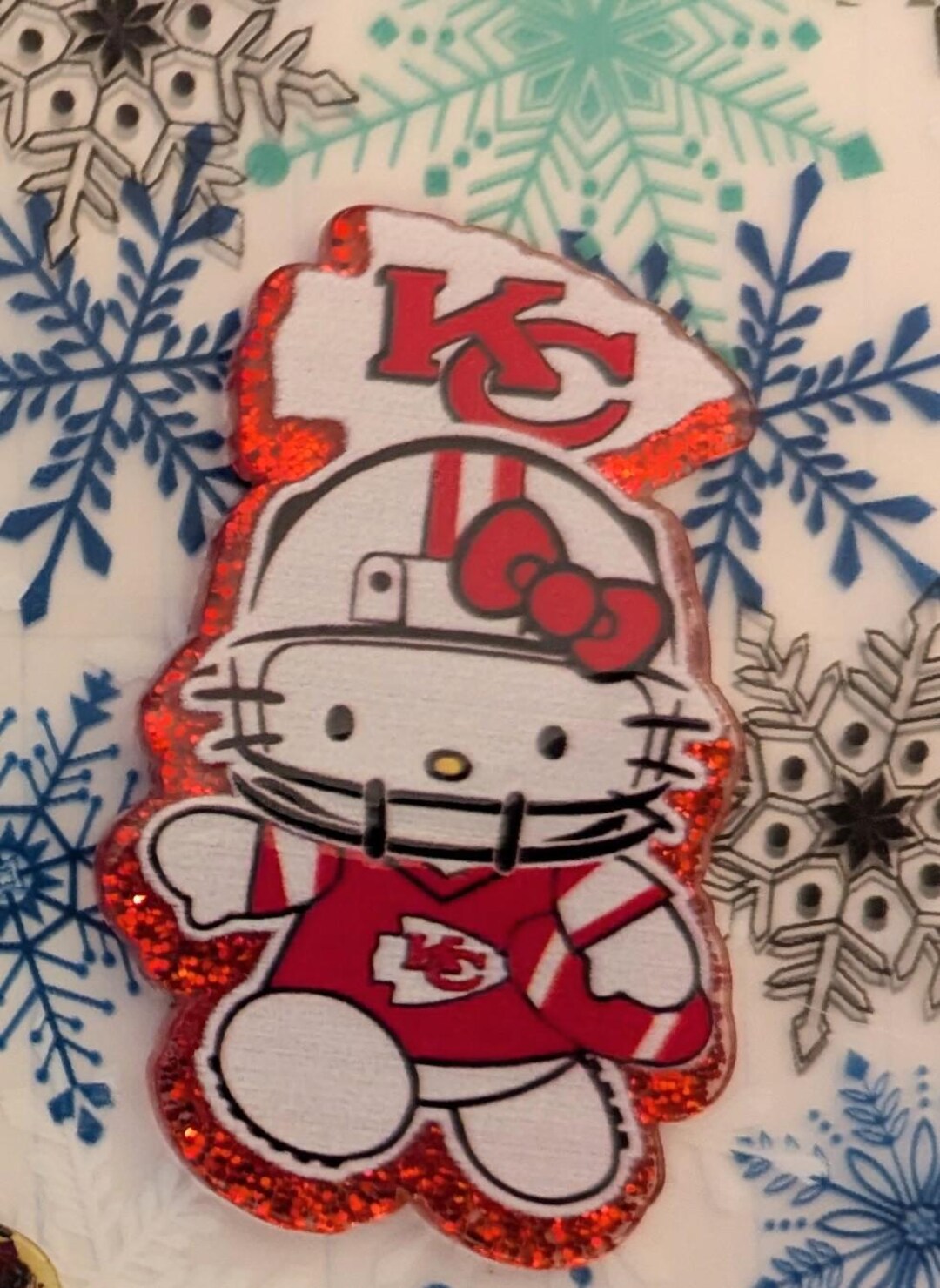 KC Chiefs Badge Reel Toppers F - Etsy