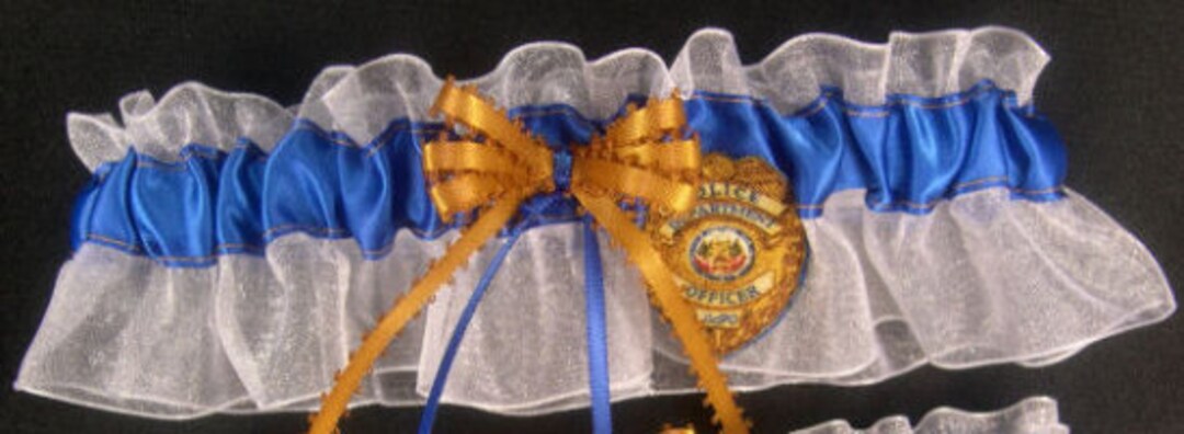 Personalized Police Bridal Garter - Etsy