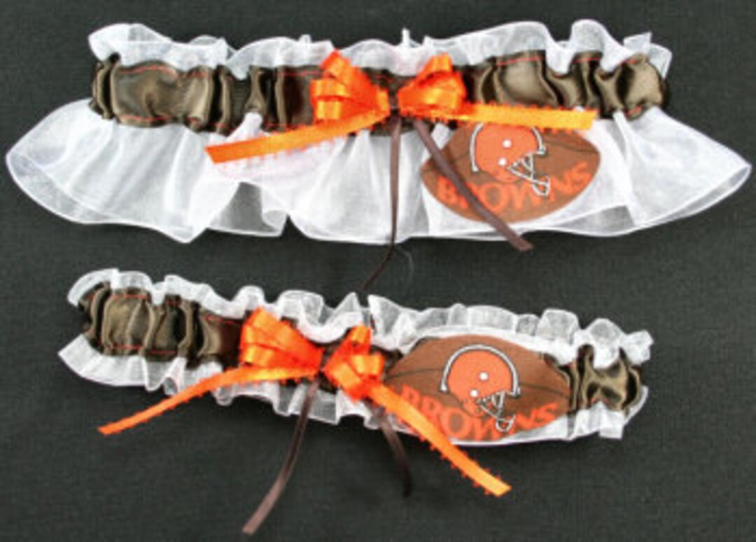 Cleveland Browns Handmade NFL Garter Set - Etsy