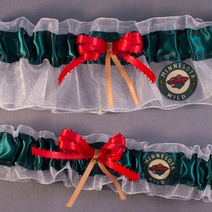 Minnesota Wild Hockey Wedding Garter Set - Etsy