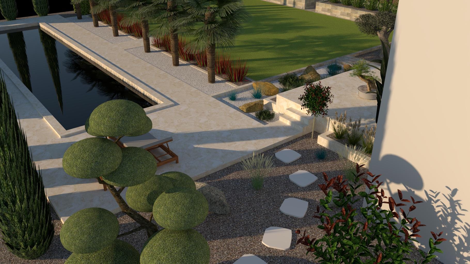 Digital 3D Garden Design Plan Landscape Architecture - Etsy