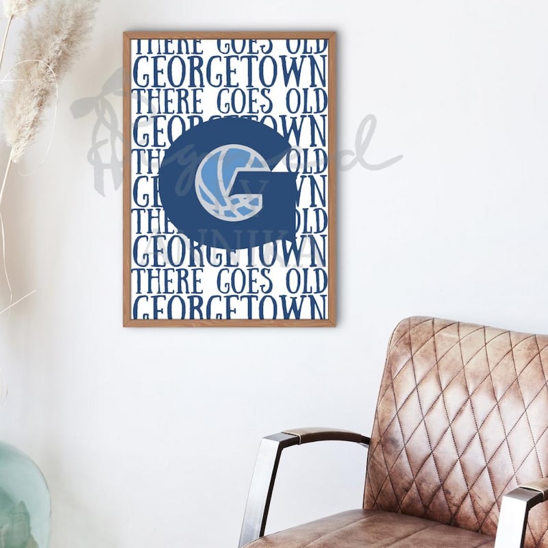 Georgetown Basketball Art - Etsy
