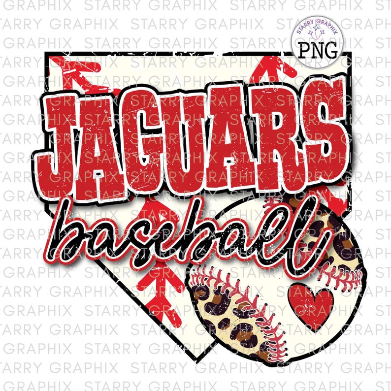 Jaguars PNG Image, Jaguars Red Mascot School Spirit Baseball Design ...