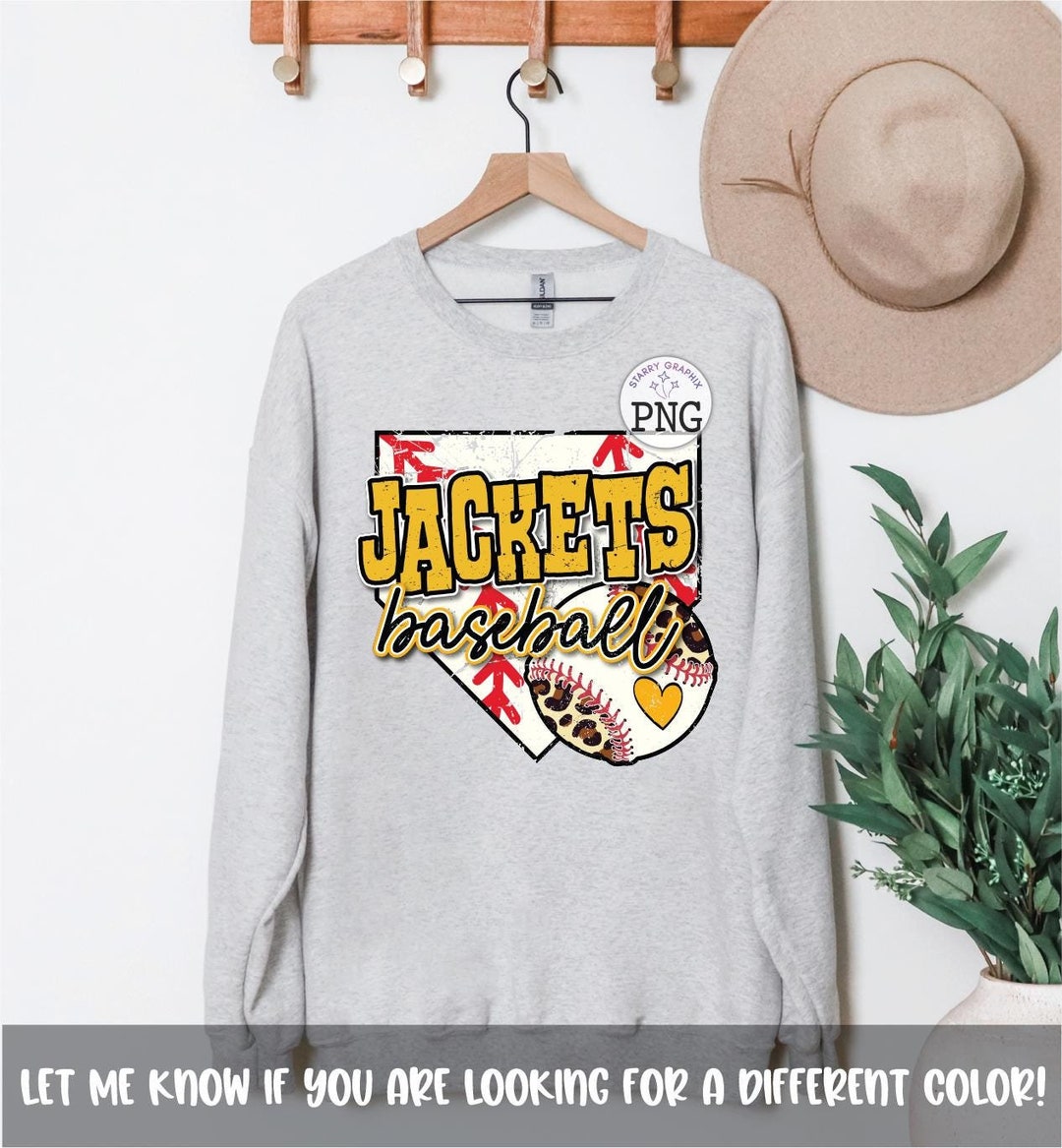 Jackets PNG Image, Mascot School Spirit Baseball Jackets Yellow Gold ...