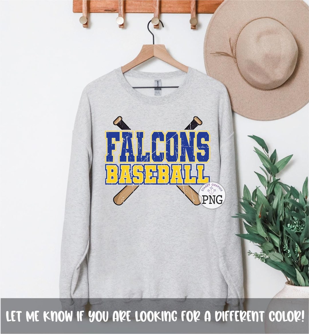 Falcons Baseball PNG Image, Baseball Falcons Mascot School Spirit Blue ...