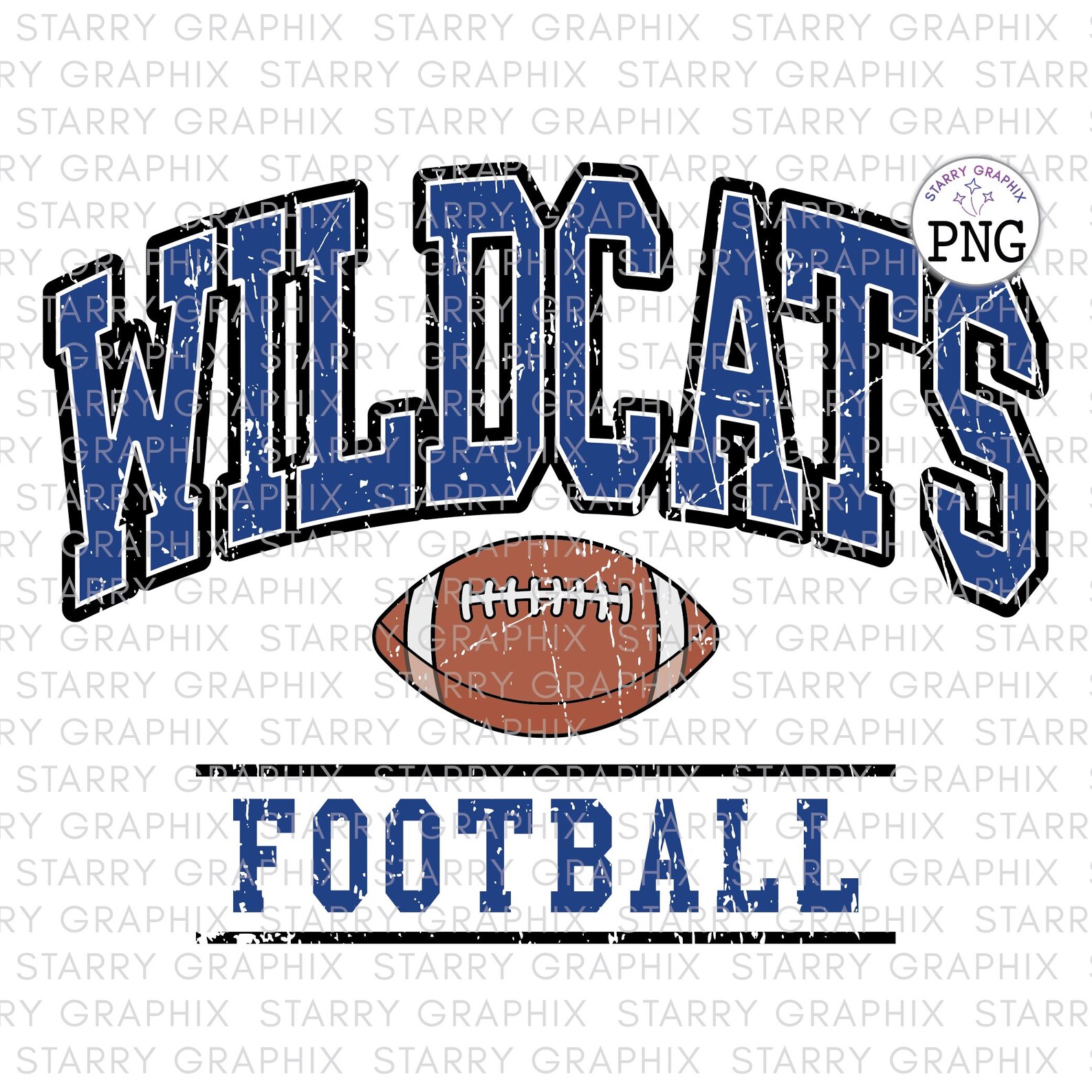Wildcats Football PNG Image, Football Wildcats Mascot Blue Varsity ...