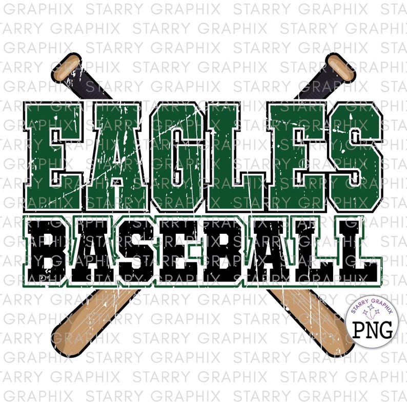 Eagles Baseball PNG Image, Baseball Eagles Mascot School Spirit Green Design, Sublimation ...
