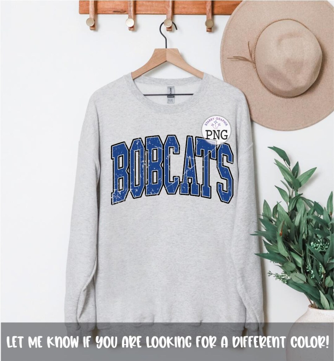 Bobcats PNG Image, School Team Bobcats Blue Varsity Design, Sublimation ...
