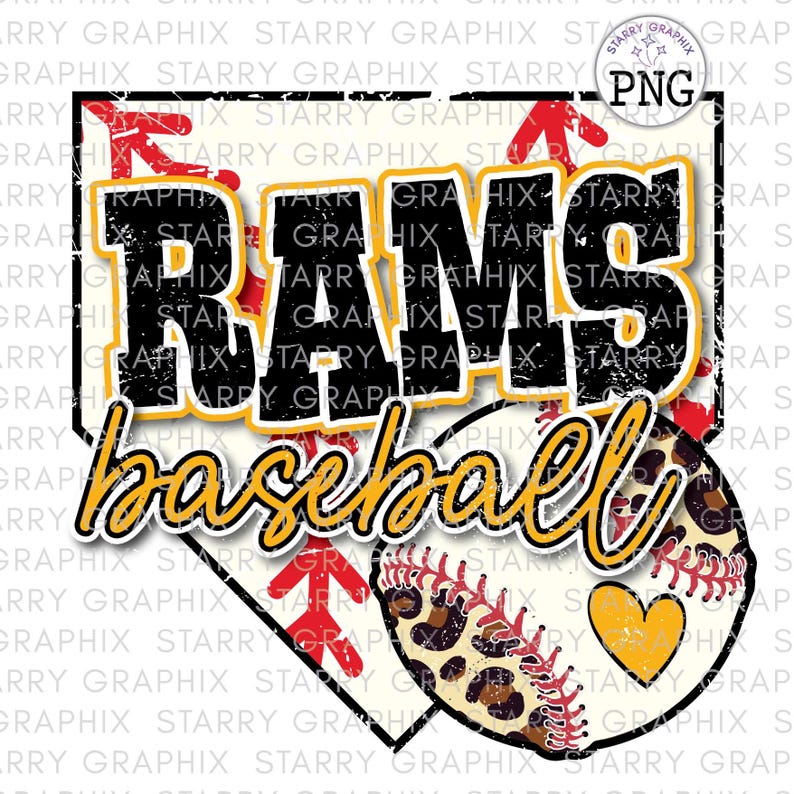 Rams PNG Image, Mascot School Spirit Baseball Rams Yellow Gold Design ...