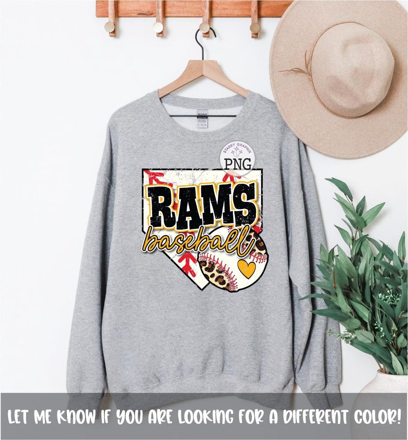 Rams PNG Image, Mascot School Spirit Baseball Rams Yellow Gold Design ...