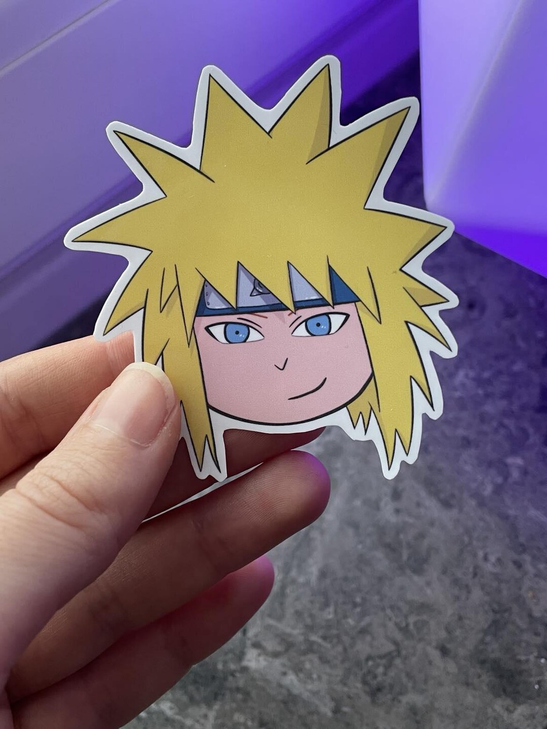 Minato Namikaze Fanart Sticker | Kindle Sticker | Waterproof Vinyl ...