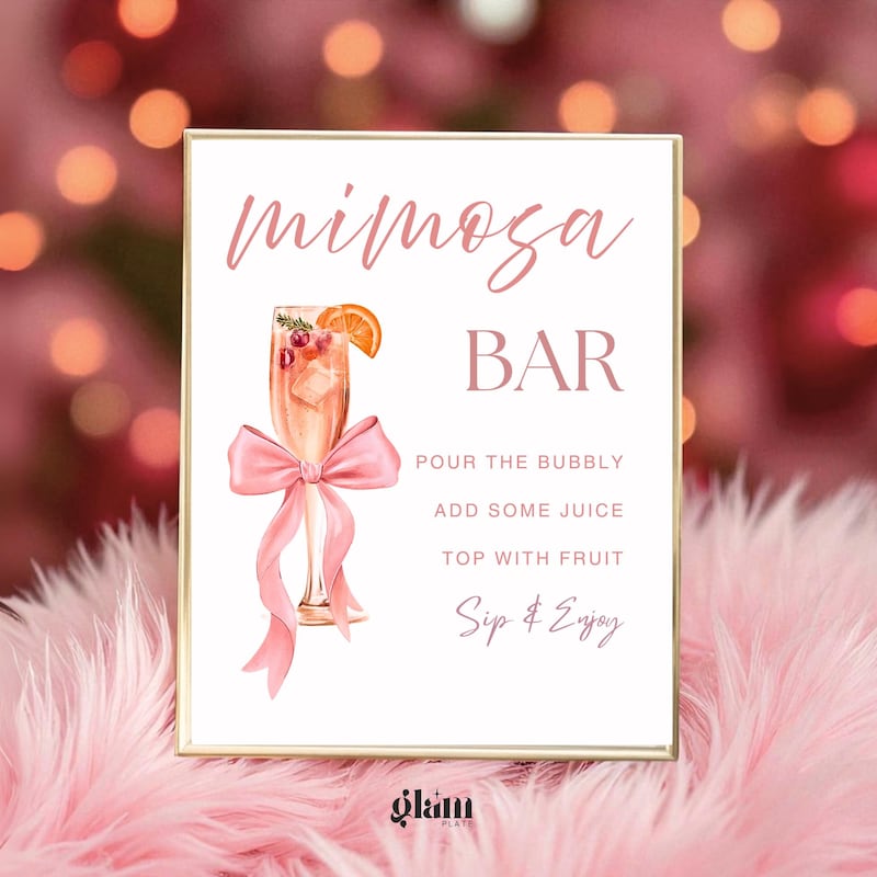 Mimosa Bar Menu - Etsy