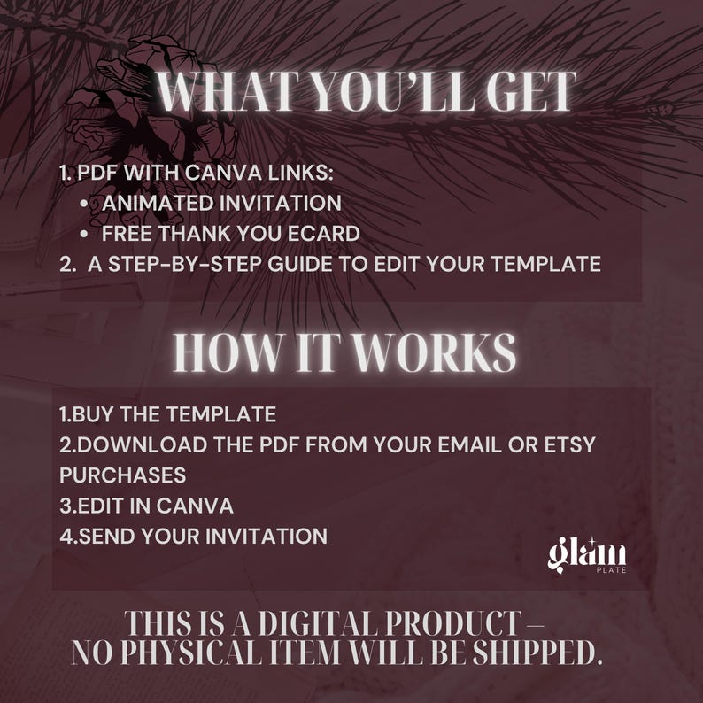 Neon Glow Birthday Invitation Video Template | Editable Canva Party ...