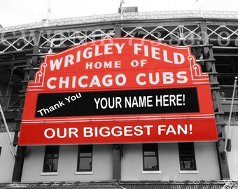 Wrigley Field Sign - Etsy