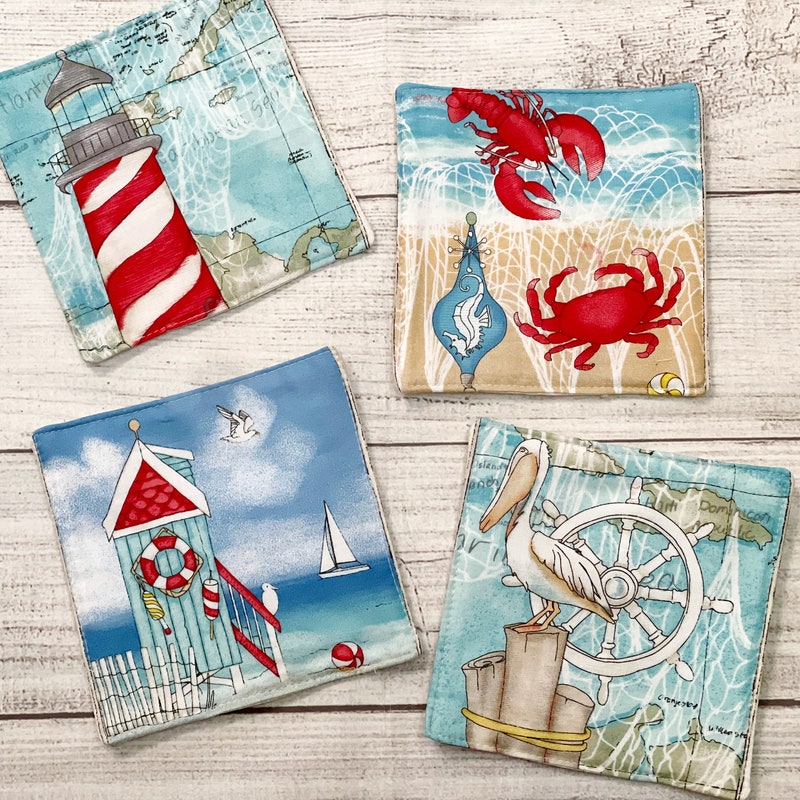 Beach Coasters - Etsy