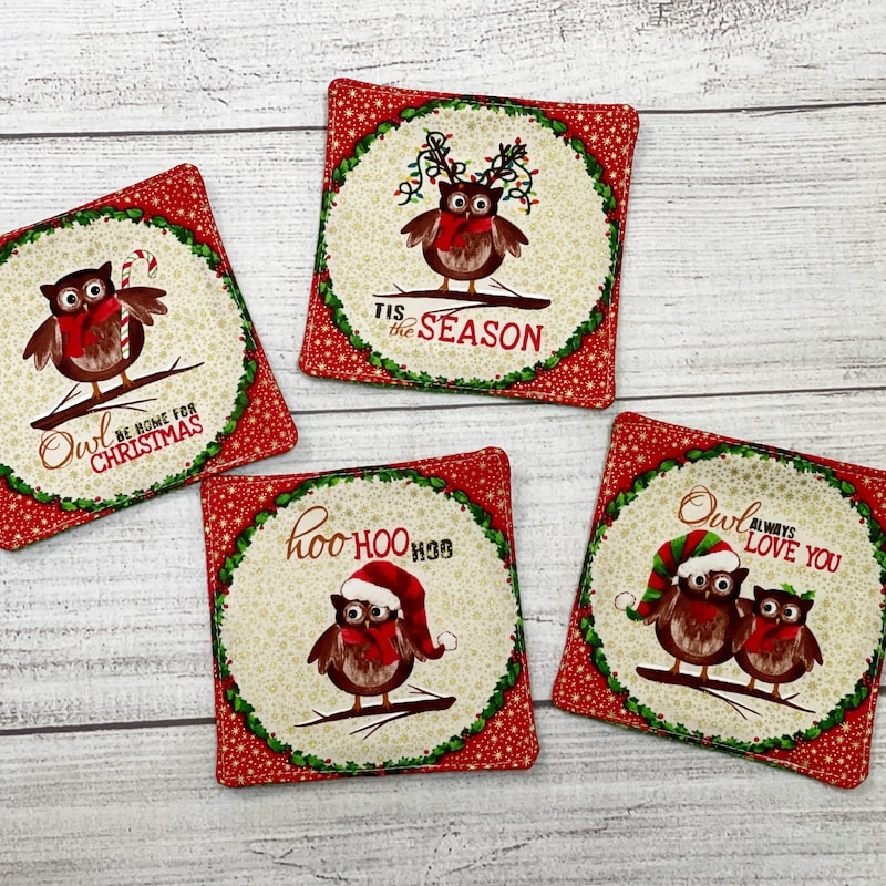 Owl Coasters - Etsy