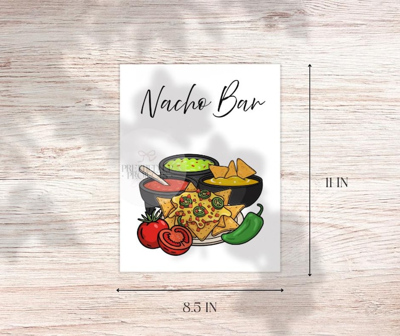 Nacho Bar Sign| Chips & Queso Bar Sign| Nachos Sign | DIGITAL DOWNLOAD ...