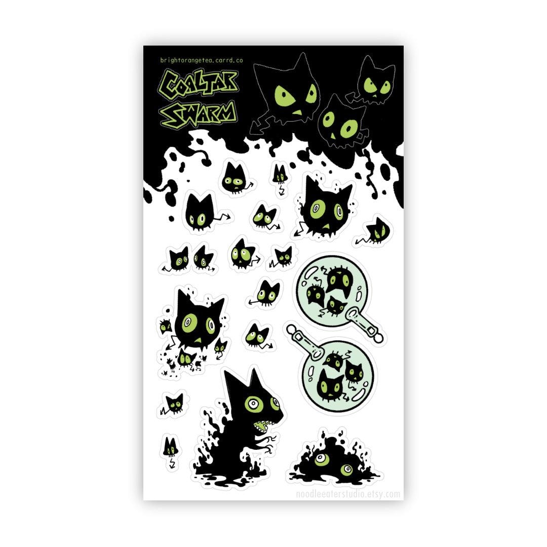 Blue Exorcist Coal Tar Swarm Sticker Sheet | Fun Decorative Anime ...