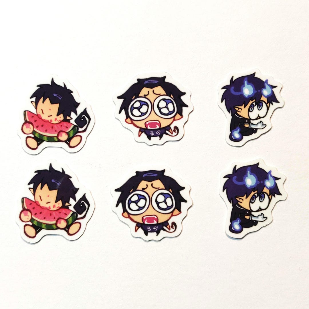 Rin Okumura MINI 1" Stickers Blue Exorcist Set of 6 - Etsy