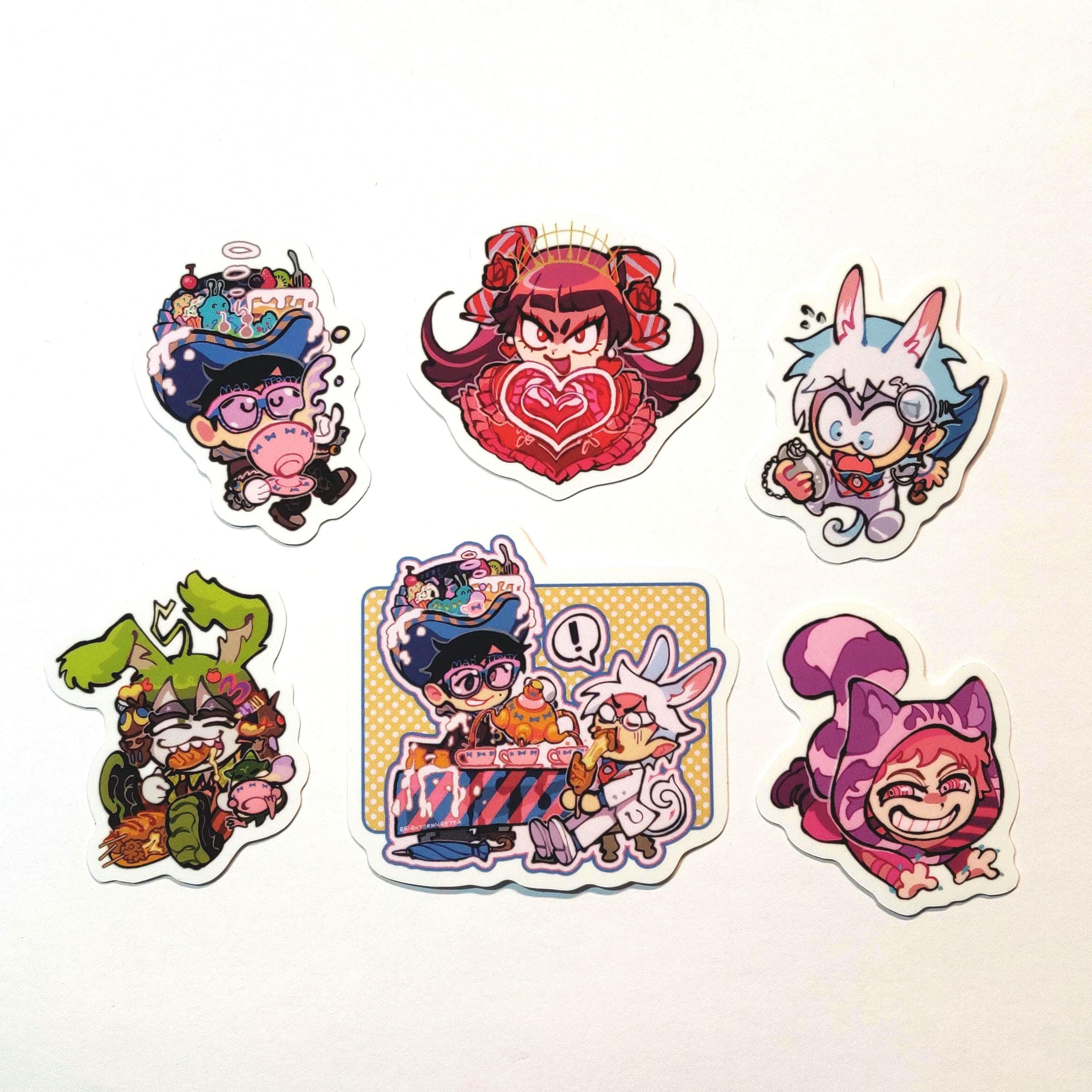 Blue Exorcist in Wonderland Stickers: Set of 6 or 1 (2"-2.5" Inch) - Etsy