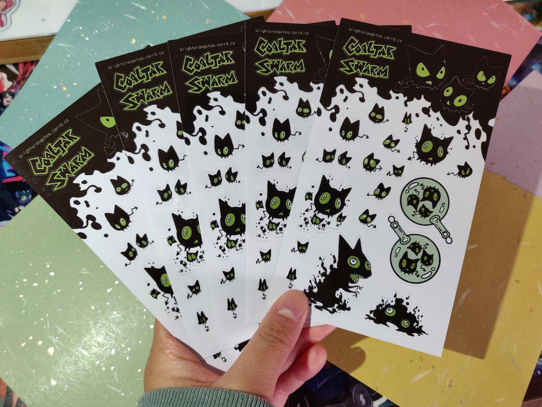 Blue Exorcist Coal Tar Swarm Sticker Sheet - Etsy