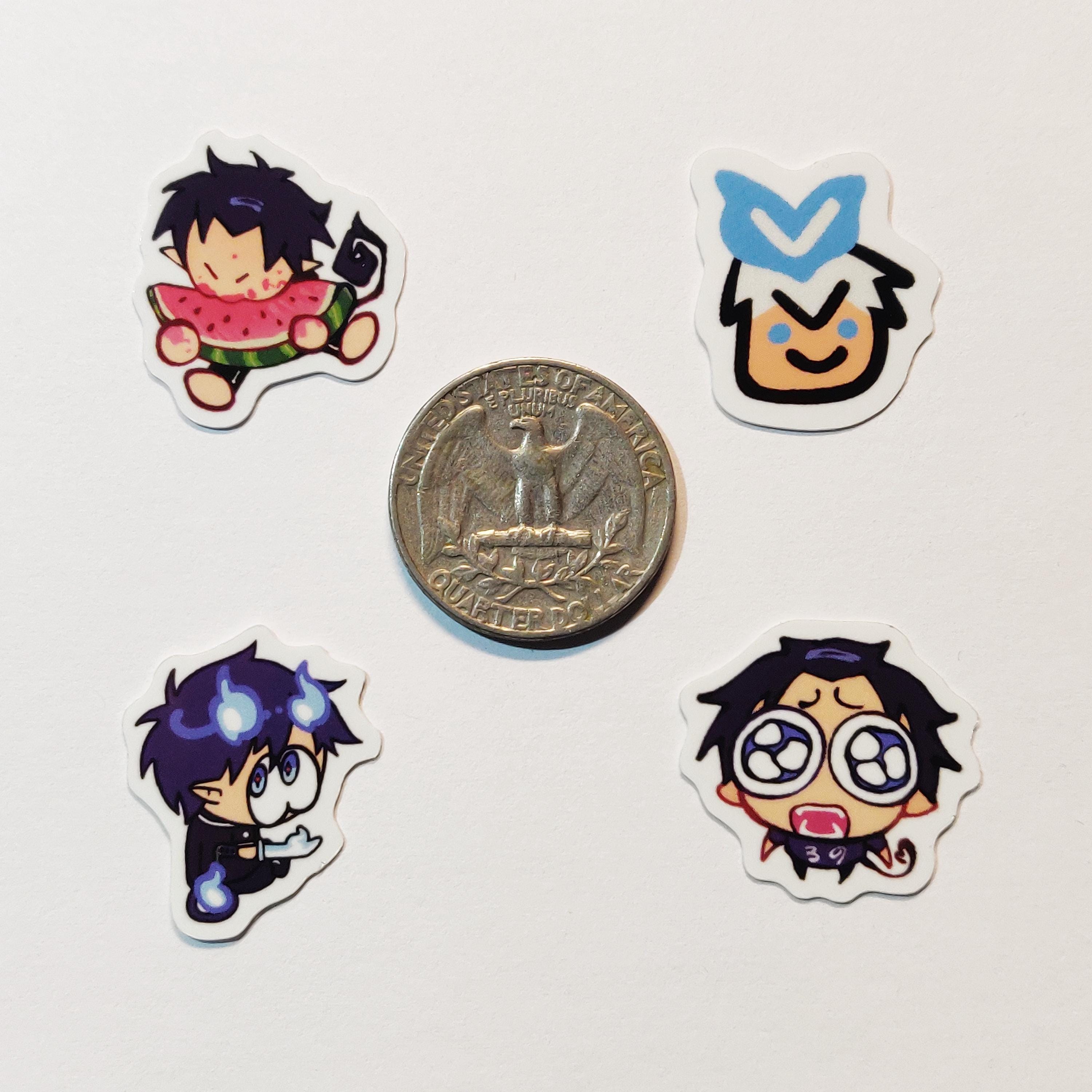 Rin Okumura MINI 1" Stickers Blue Exorcist Set of 9 - Etsy