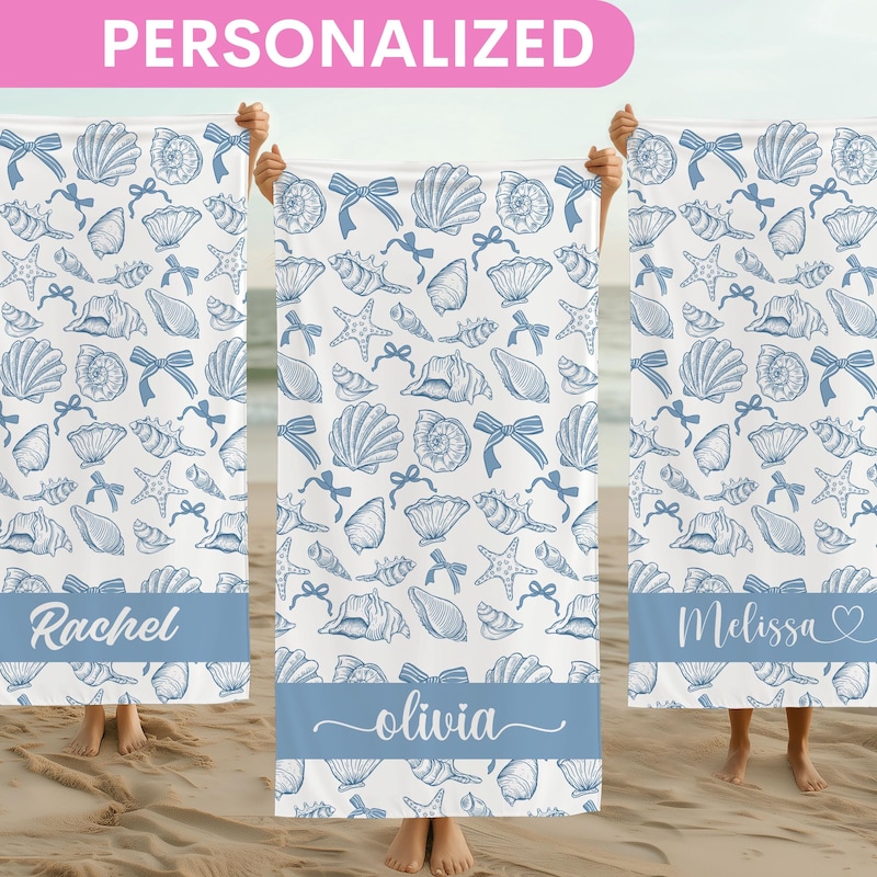 Seashell Towel - Etsy