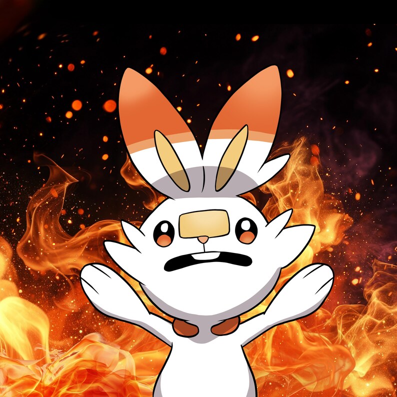 Pokémon Scorbunny Rising Vinyl Sticker restocking Jan. 23, 2025 - Etsy