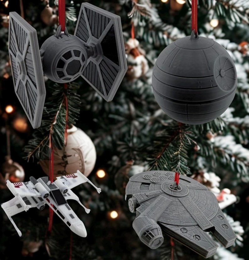 Star Wars Christmas Ornaments – 3D Printed Sci-fi Tree Decor - Etsy