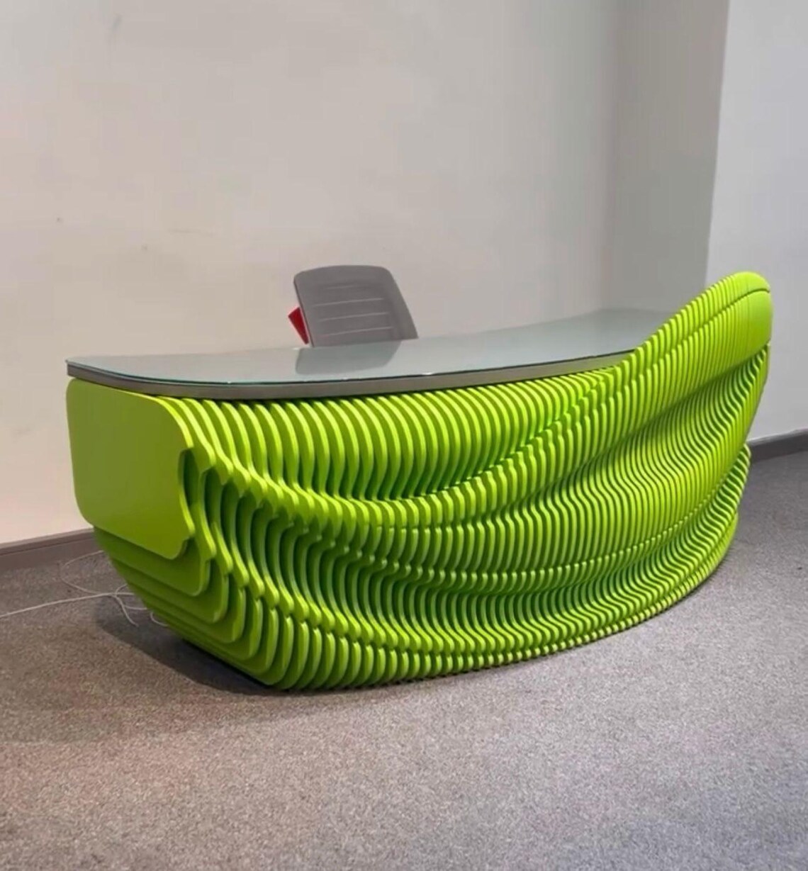 Wave-design Reception Desk - Etsy