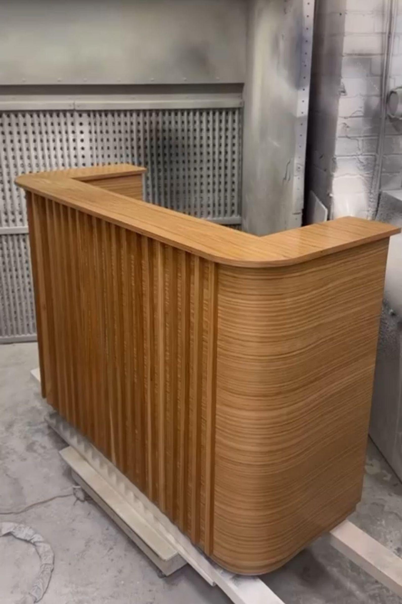 Modern Fluted Front Counter - Etsy