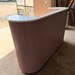Blush Pink Curved Reception Desk With Fluted - Etsy