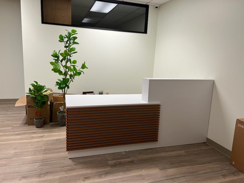 Minimalist Modern Reception Desk - Etsy