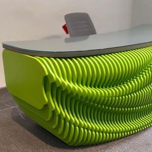 Wave-design Reception Desk - Etsy
