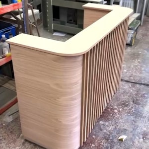 Modern Fluted Front Counter - Etsy