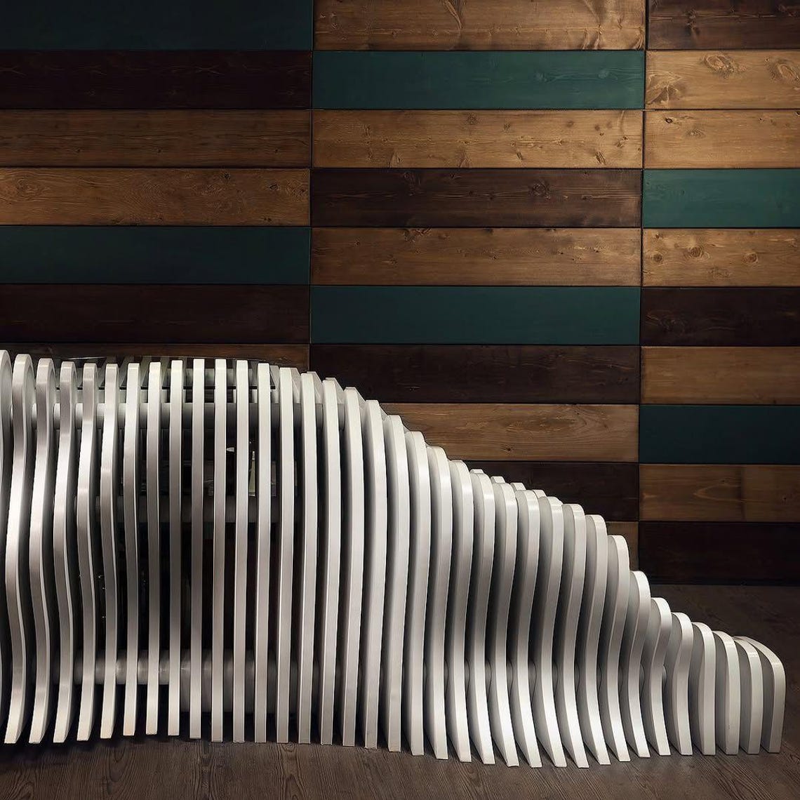 Sculptural Wave Reception Desk - Etsy