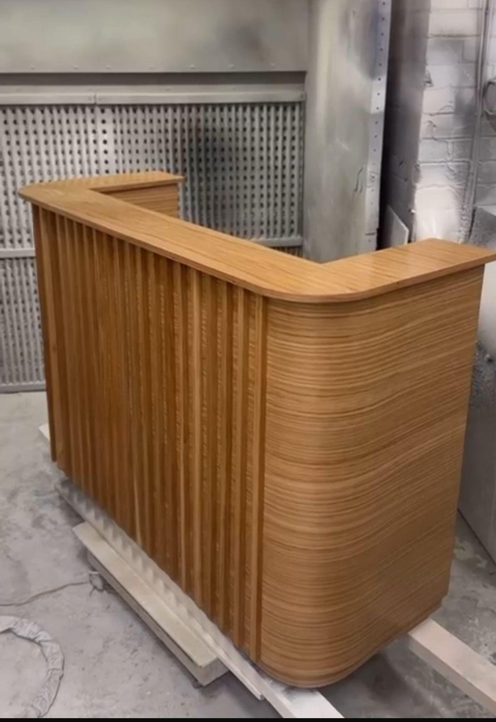 Modern Fluted Front Counter - Etsy