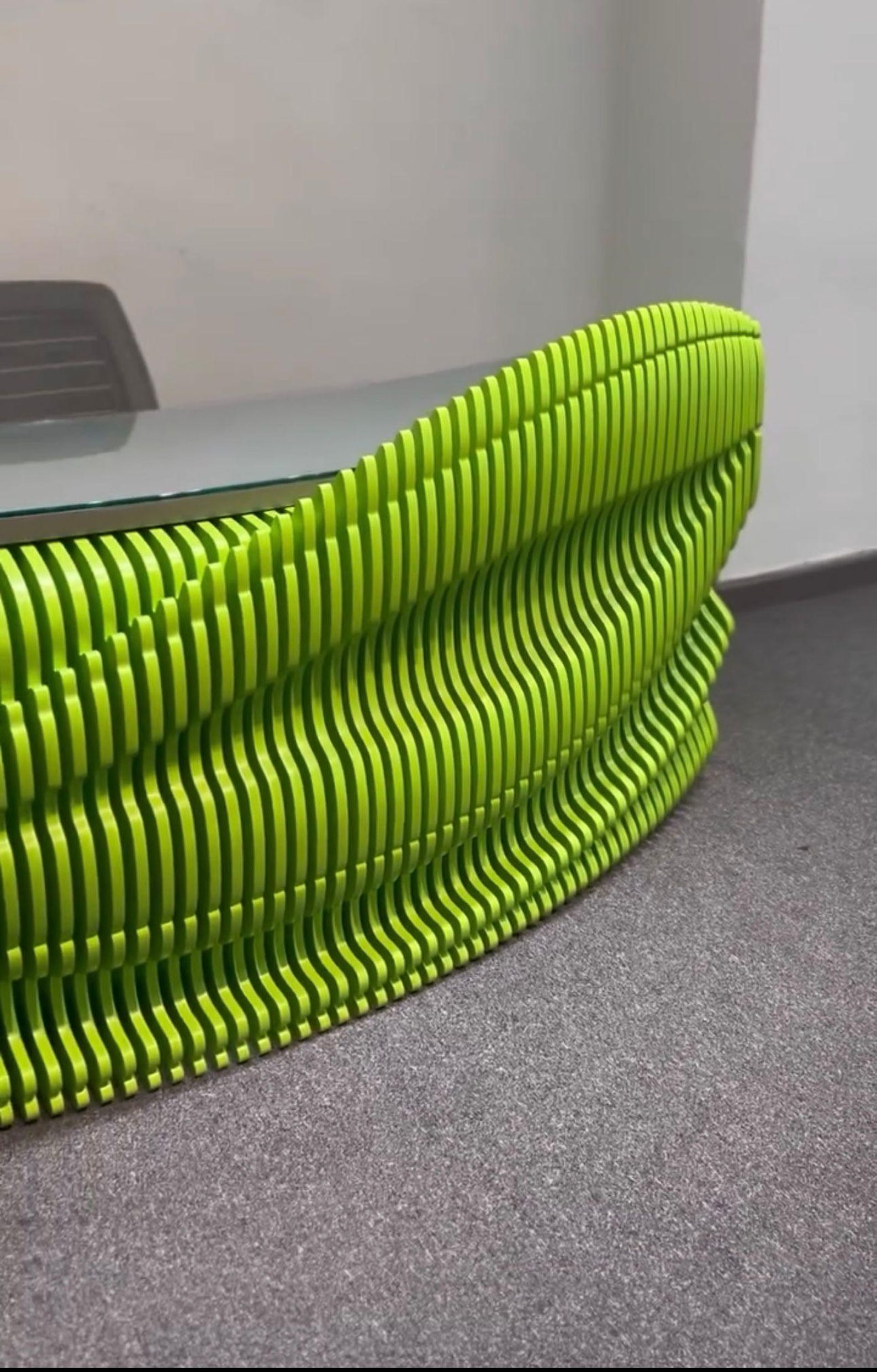 Wave-design Reception Desk - Etsy