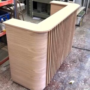 Modern Fluted Front Counter - Etsy