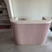 Luxury Blush Pink Reception Desk – Modern Salon & Boutique Counter - Etsy