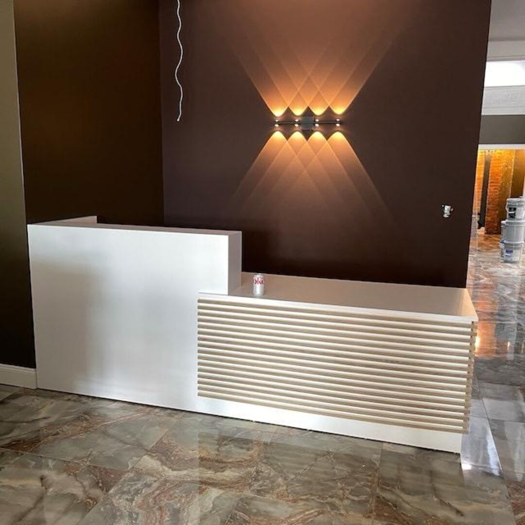 Minimalist Modern Reception Desk - Etsy