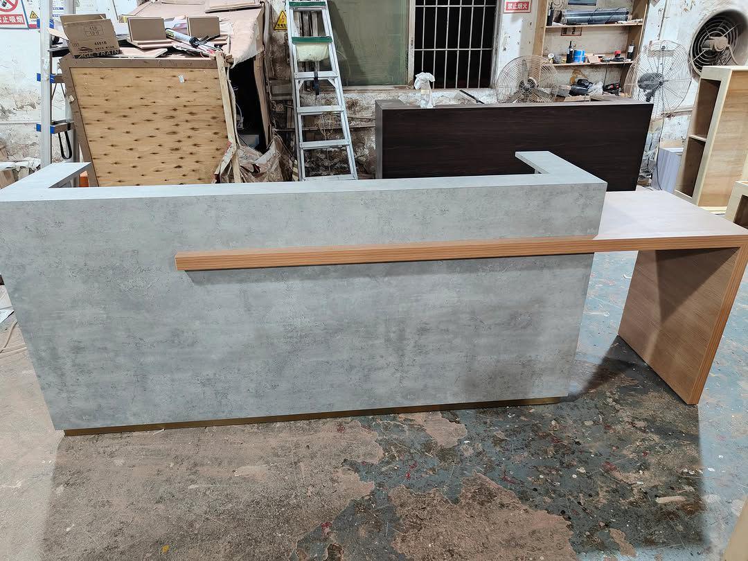 Modern Industrial Reception Desk - Etsy