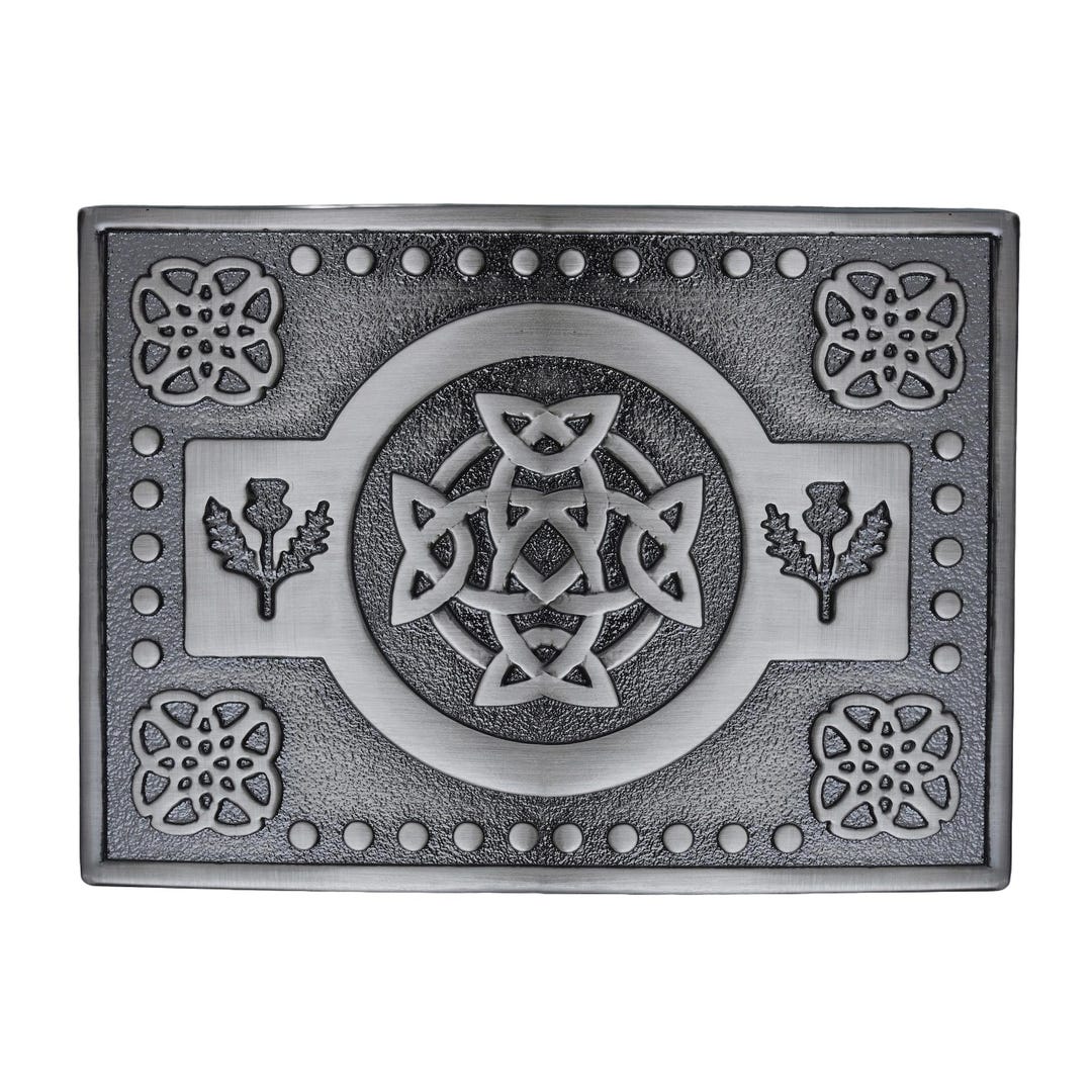 Celtic Knot Kilt Belt Buckle - Rust-free Brass by Kilt Emporium - Etsy